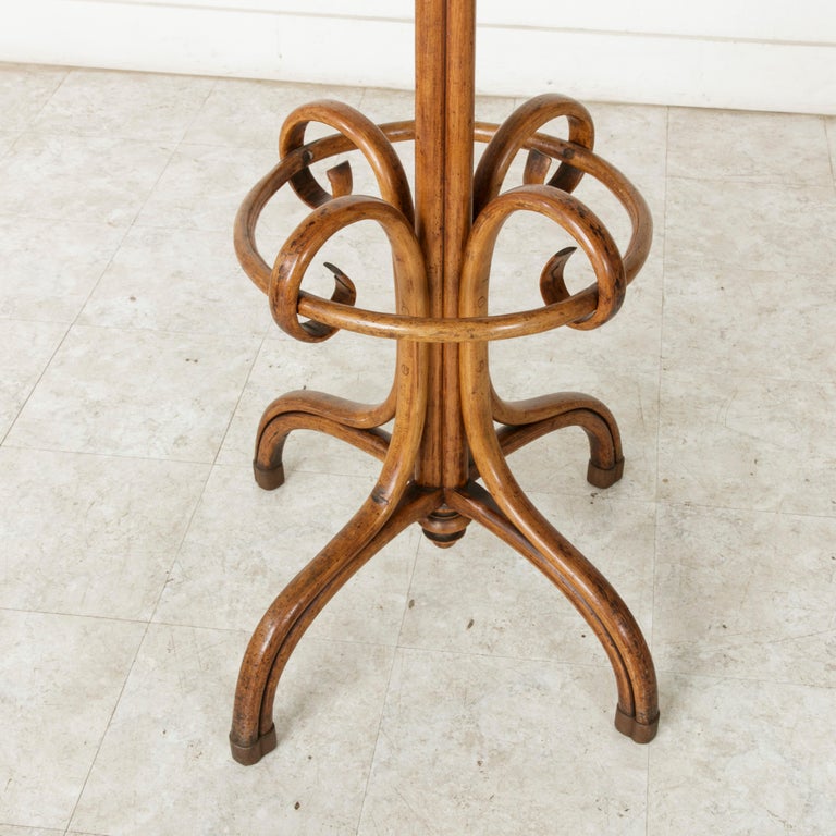 Early 20th Century French Thonet Bentwood Hall Tree Coat and Hat Rack ...