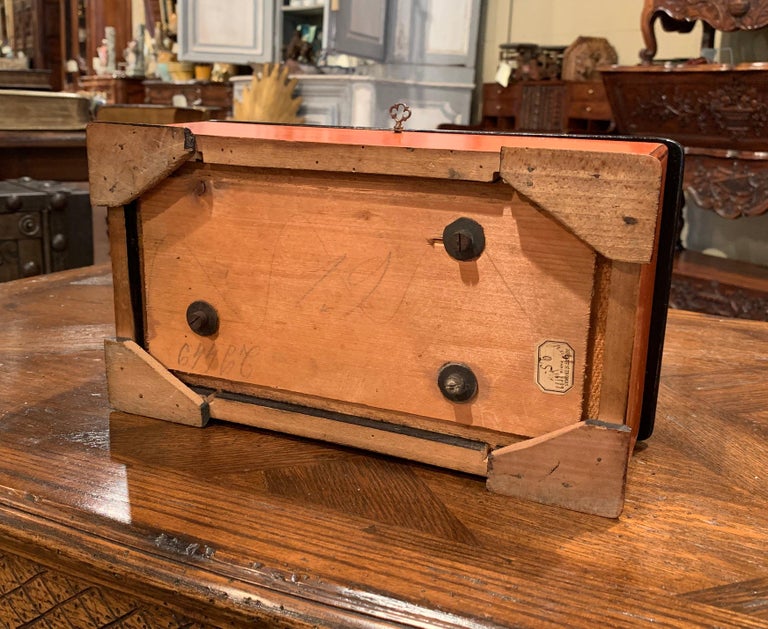 Early 20th Century French Tulip Wood and Painted Four-Song Cylinder ...