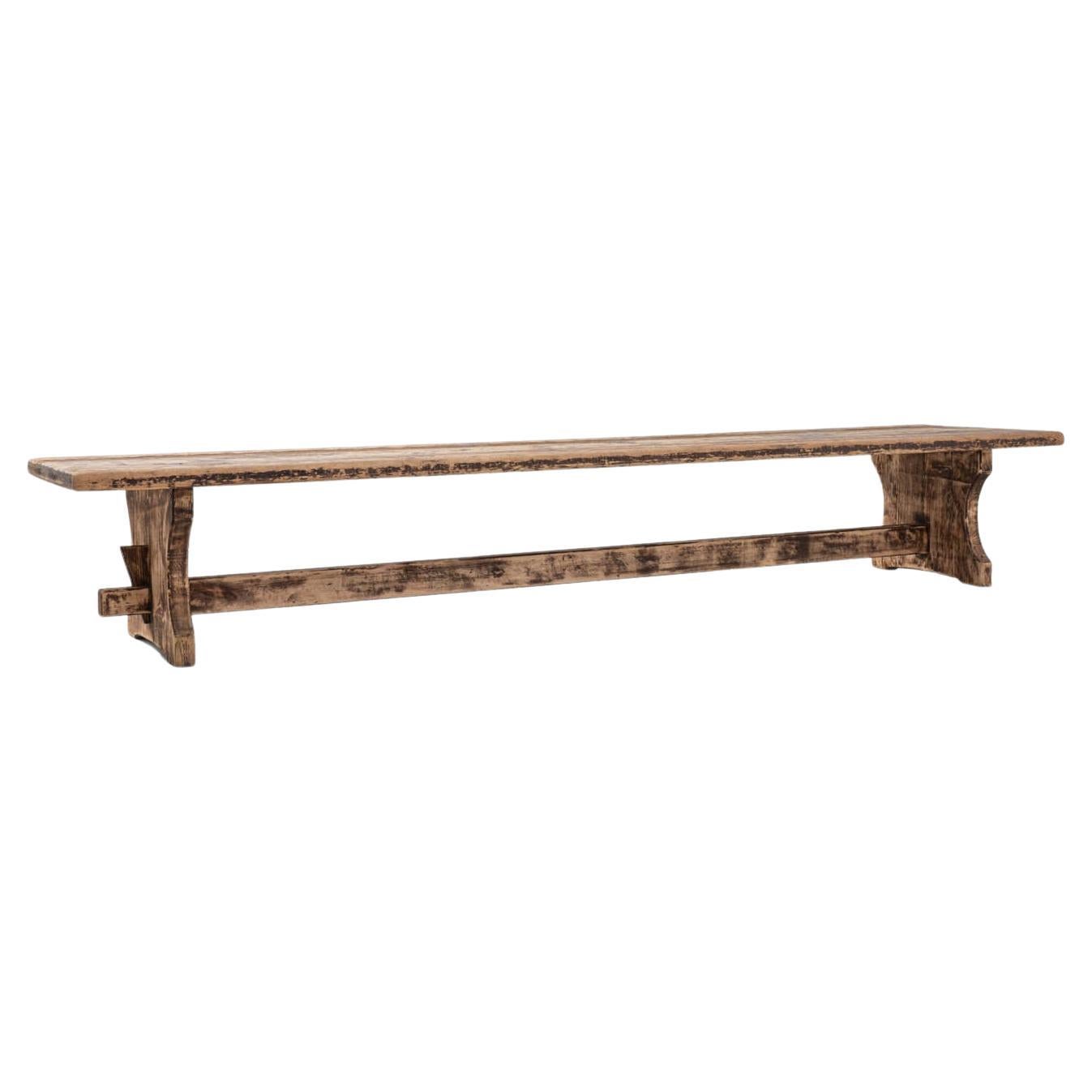 20th Century Giltwood and Fabric French Bench, 1960 For Sale at 1stDibs