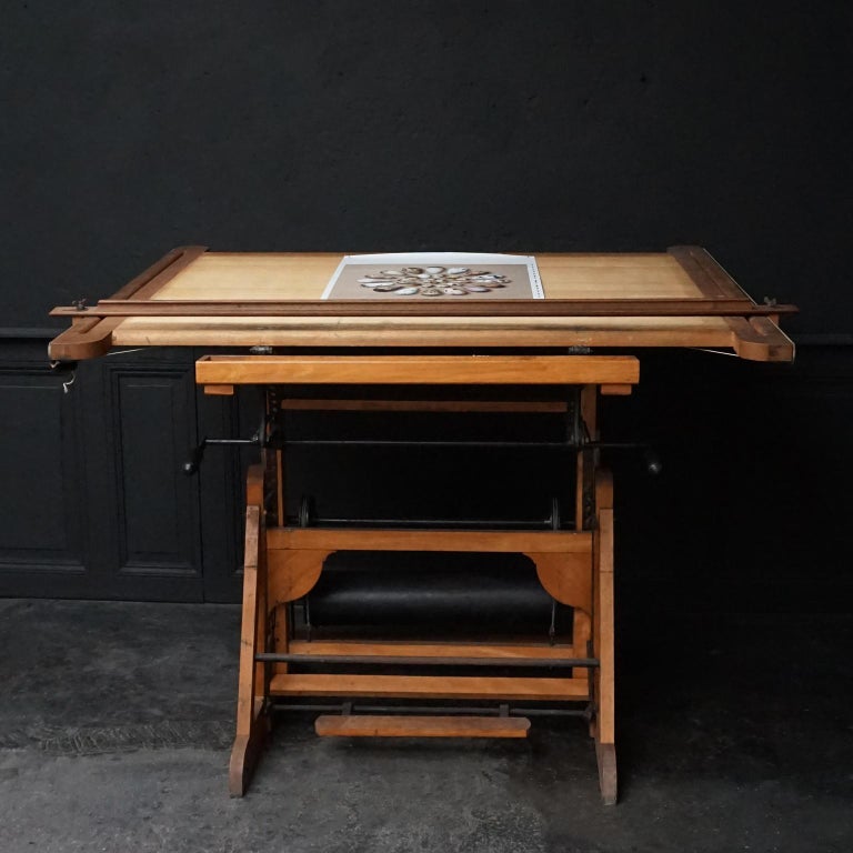 Early 20th Century French Wooden Tilting Architect's Drafting or ...