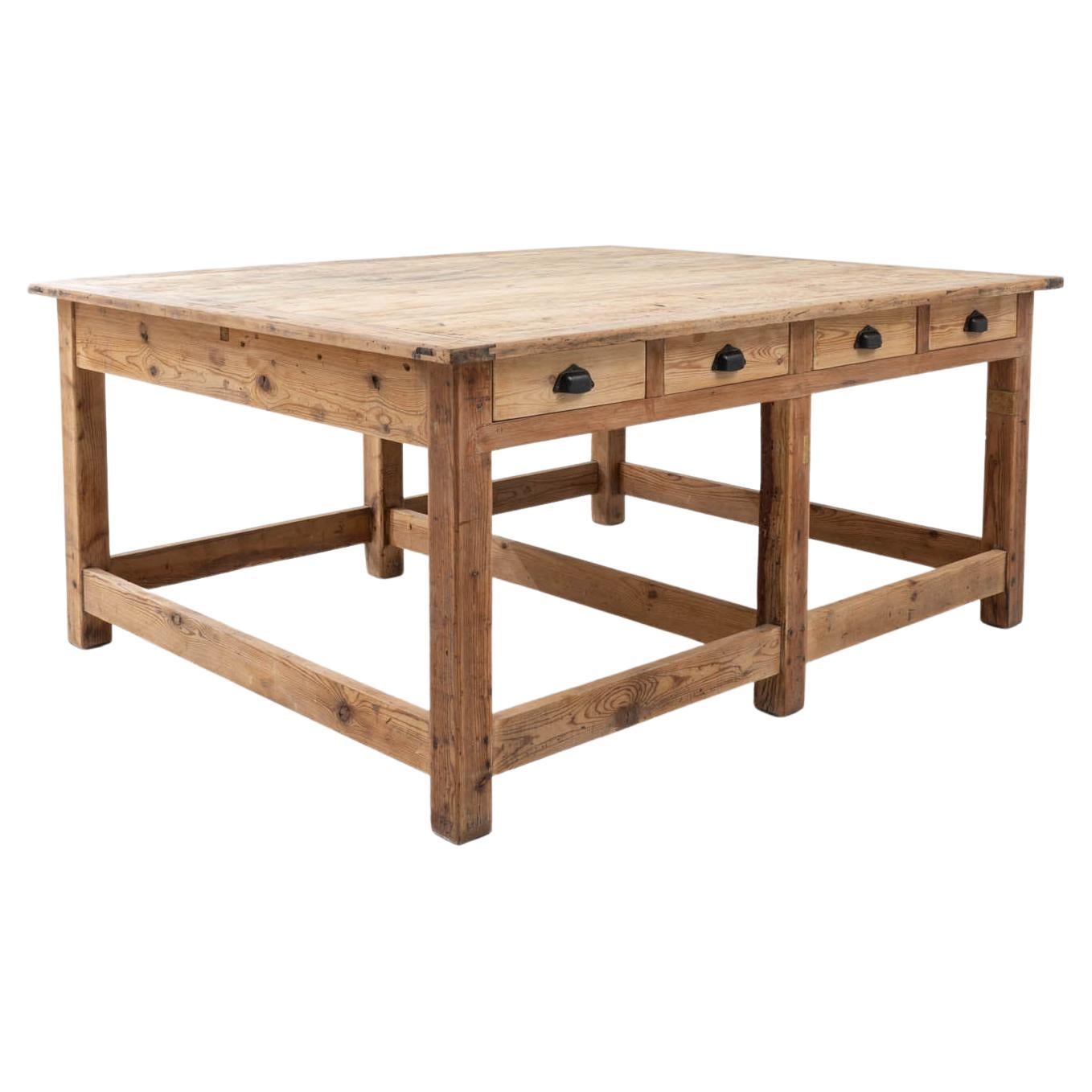 Early 20th century French folding metal garden table For Sale at 1stDibs