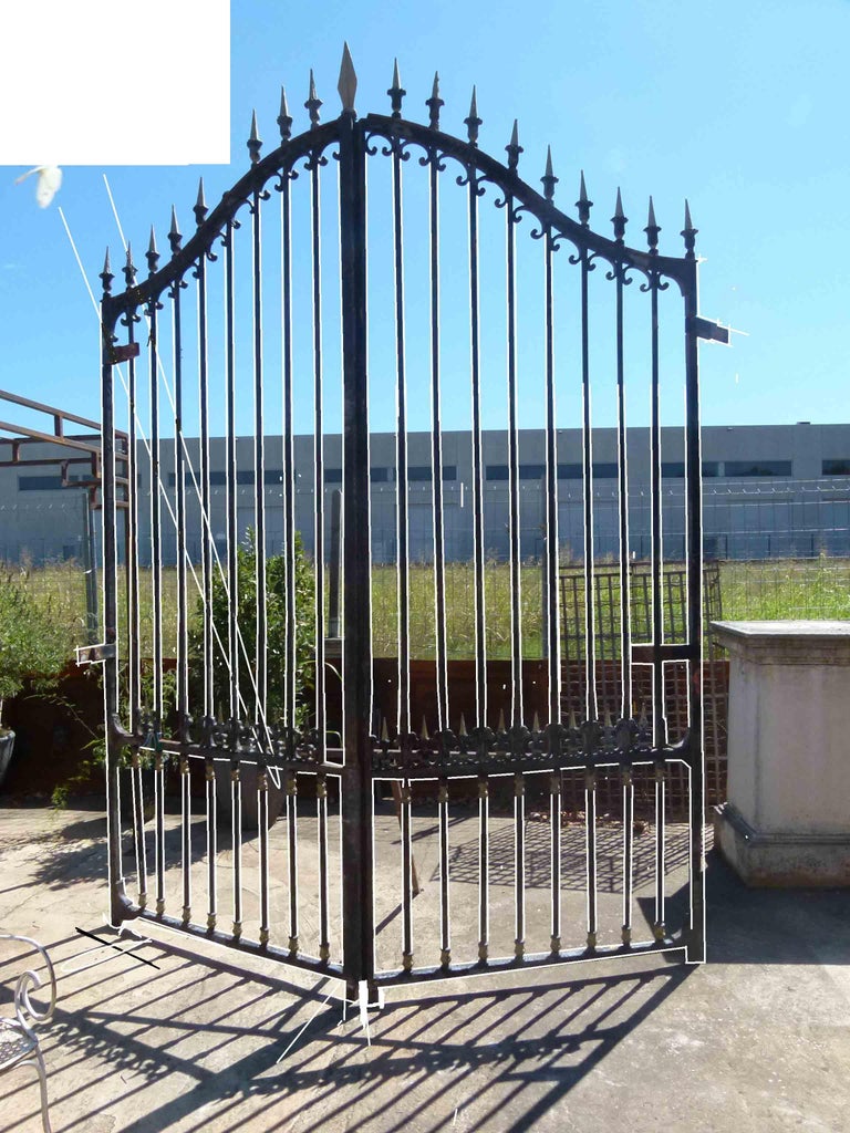 Early 20th Century French Wrought Iron Garden Gate at 1stDibs