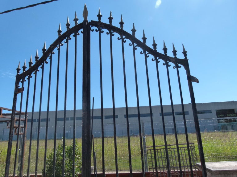 Early 20th Century French Wrought Iron Garden Gate at 1stDibs
