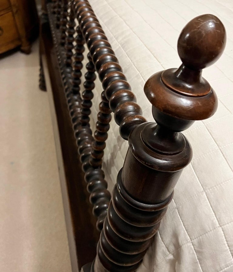 Early 20th Century Full Size Spool Turned Bed Frame in Early American ...