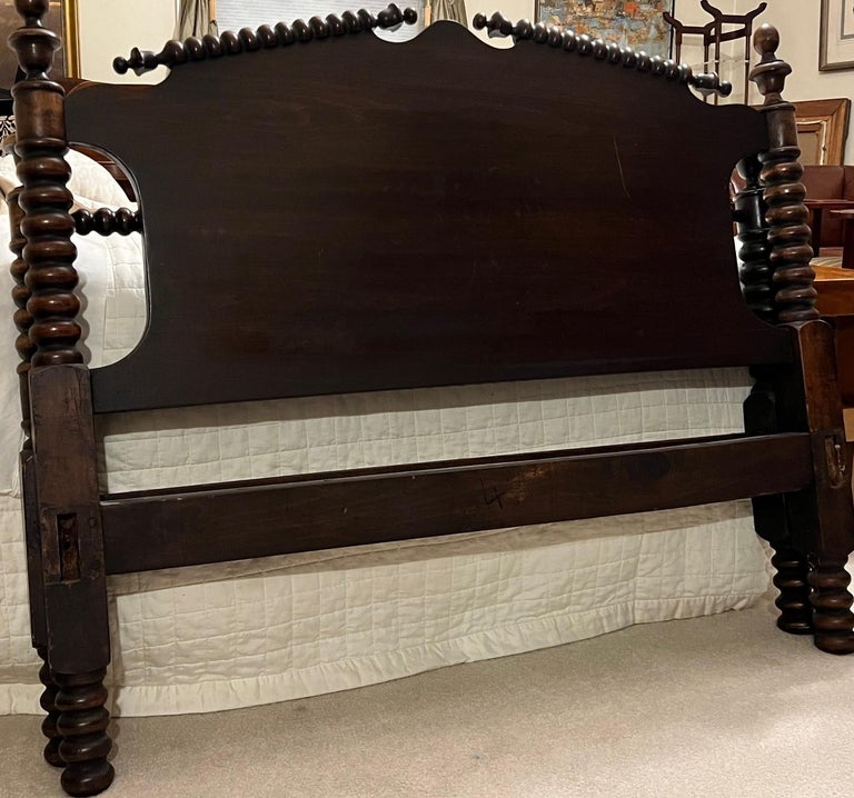 Early 20th Century Full Size Spool Turned Bed Frame in Early American ...