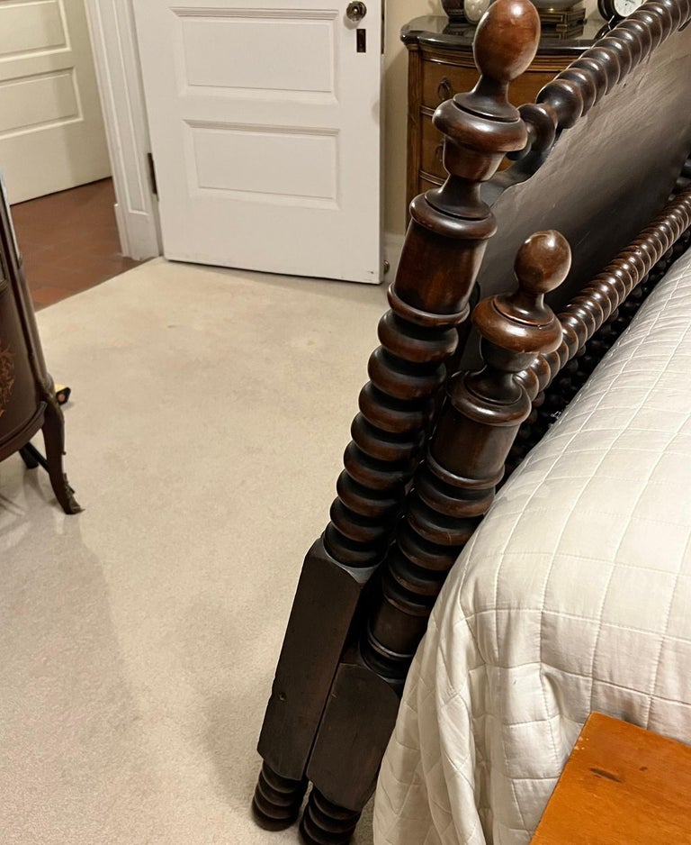 Early 20th Century Full Size Spool Turned Bed Frame in Early American ...