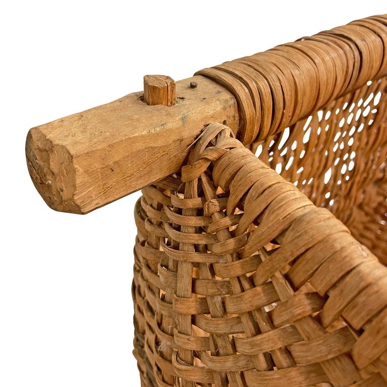 Early 20th Century Gathering Basket For Sale at 1stDibs