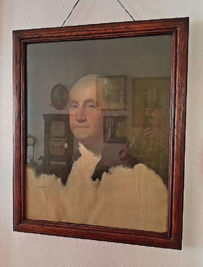 Early 20th Century George Washington Portrait Bicentennial Litho at 1stDibs