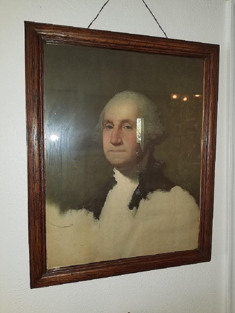 Early 20th Century George Washington Portrait Bicentennial Litho at 1stDibs