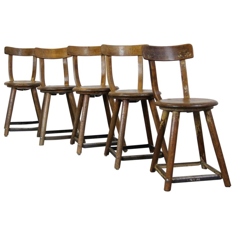 Early 20th Century German Factory Chairs by Ama at 1stdibs