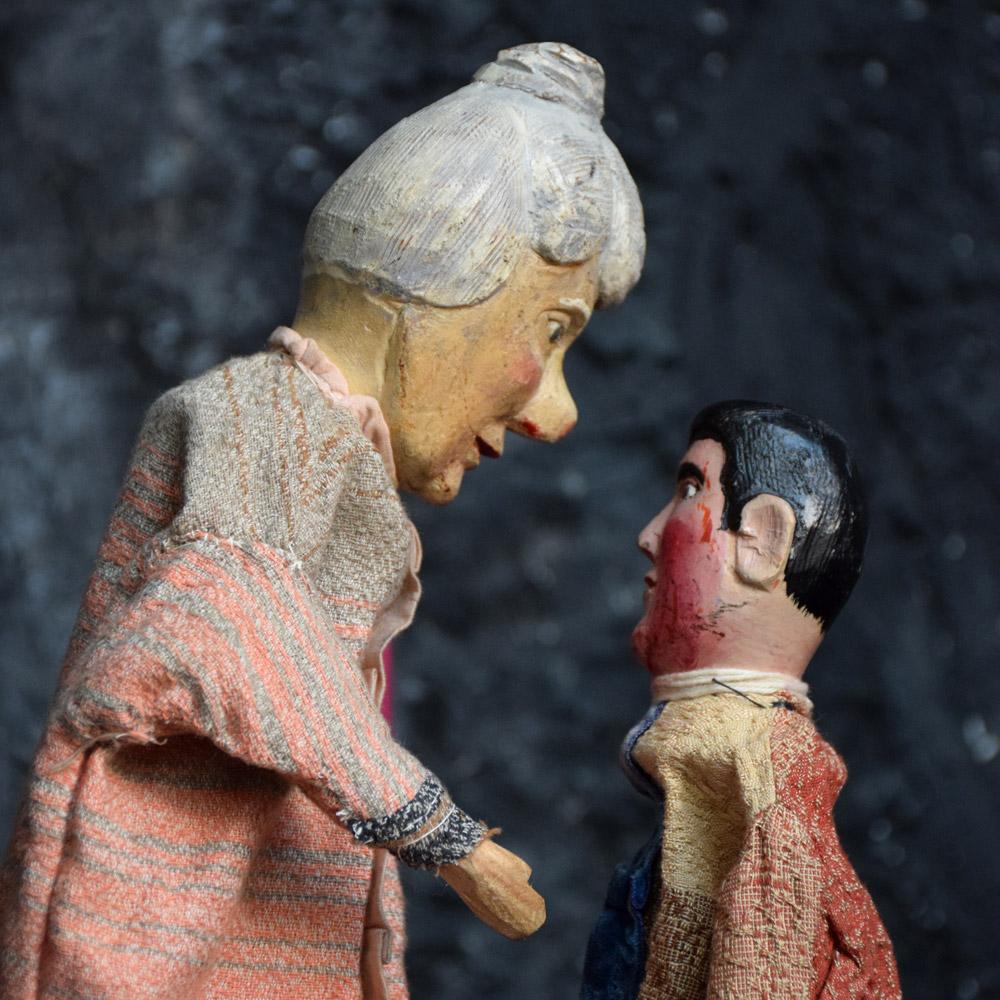 Early 20th Century German Folk Art Punch and Judy Puppets at 1stDibs ...