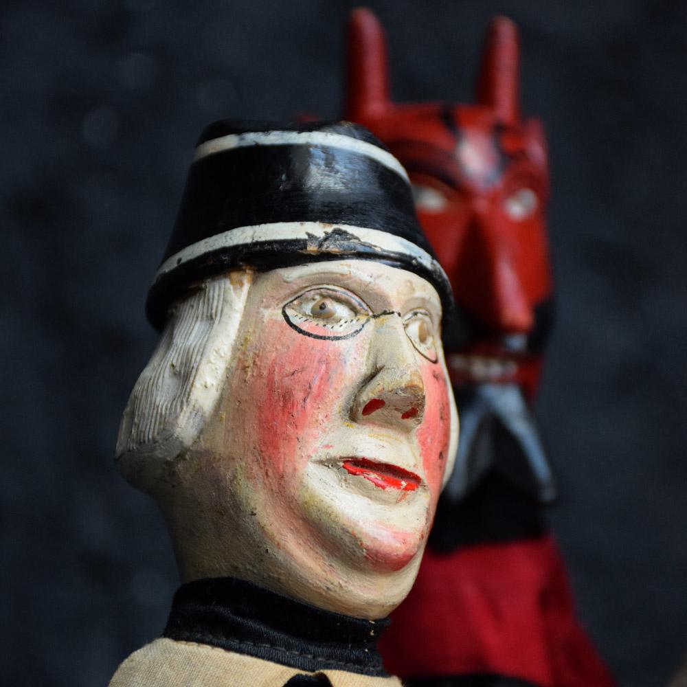 Early 20th Century German Folk Art Punch and Judy Puppets at 1stDibs ...