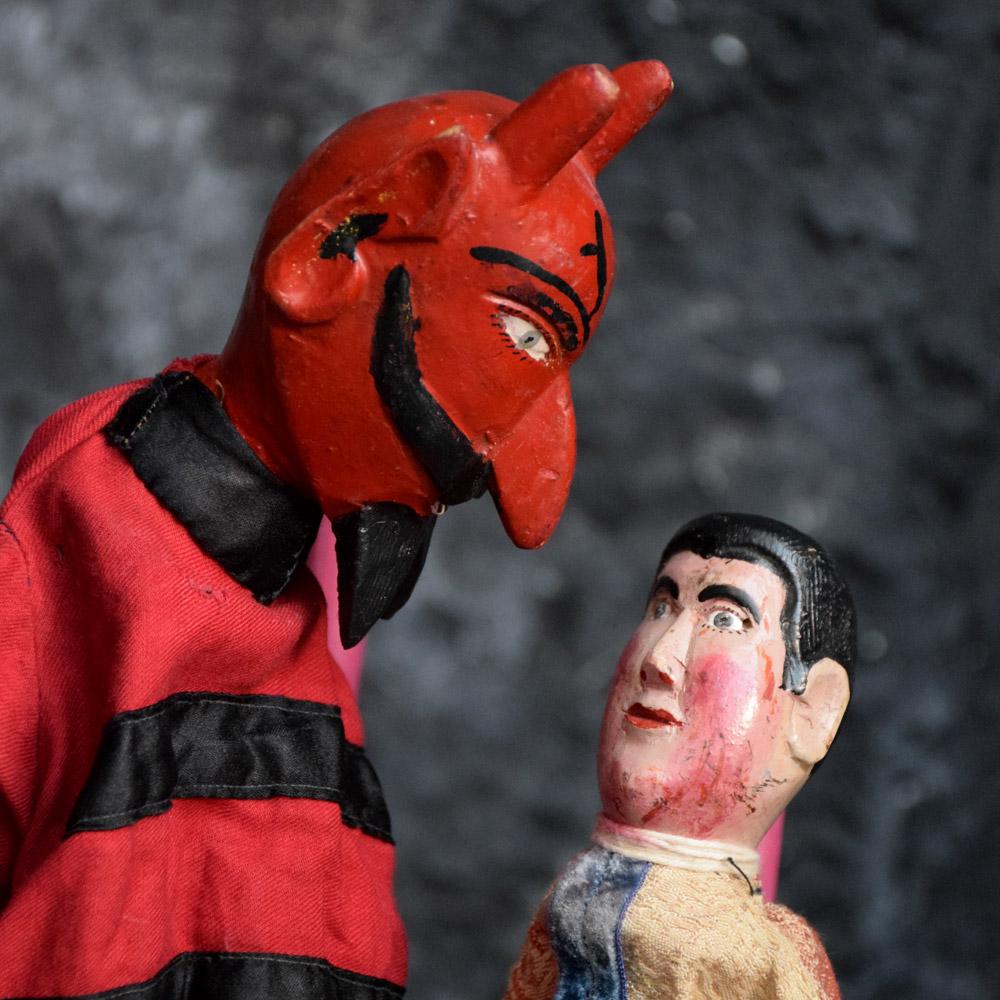 Early 20th Century German Folk Art Punch and Judy Puppets at 1stDibs ...