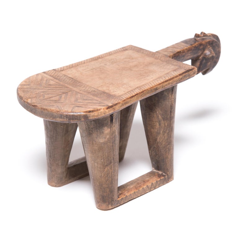 Early 20th Century Ghanaian Lobi Figurative Stool at 1stDibs