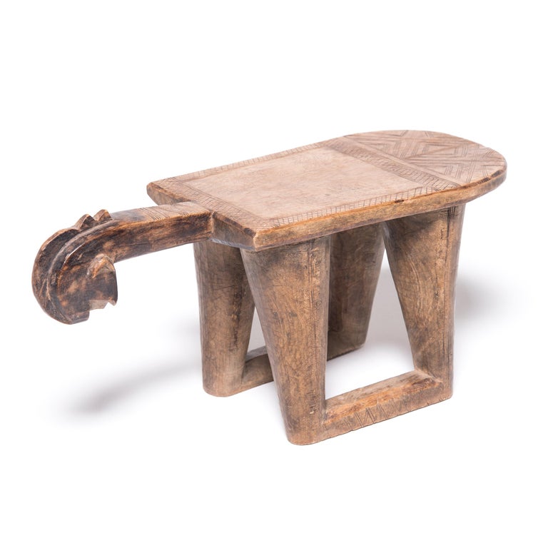 Early 20th Century Ghanaian Lobi Figurative Stool at 1stDibs