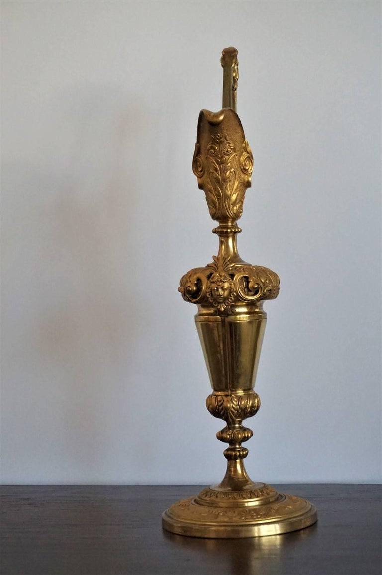 Early 20th Century Gilt Bronze Decorative Ewer, Pitcher For Sale at 1stDibs