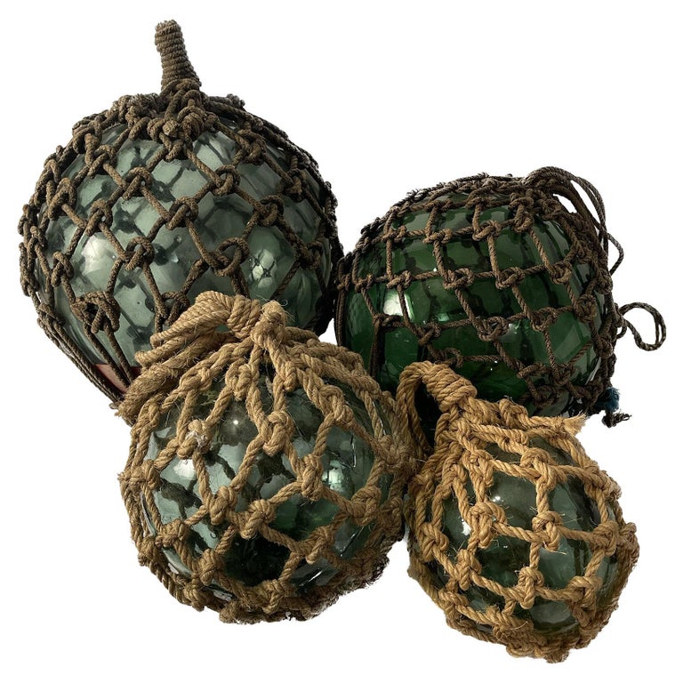 Early 20th Century Glass Fishing Floats Set For Sale at 1stDibs