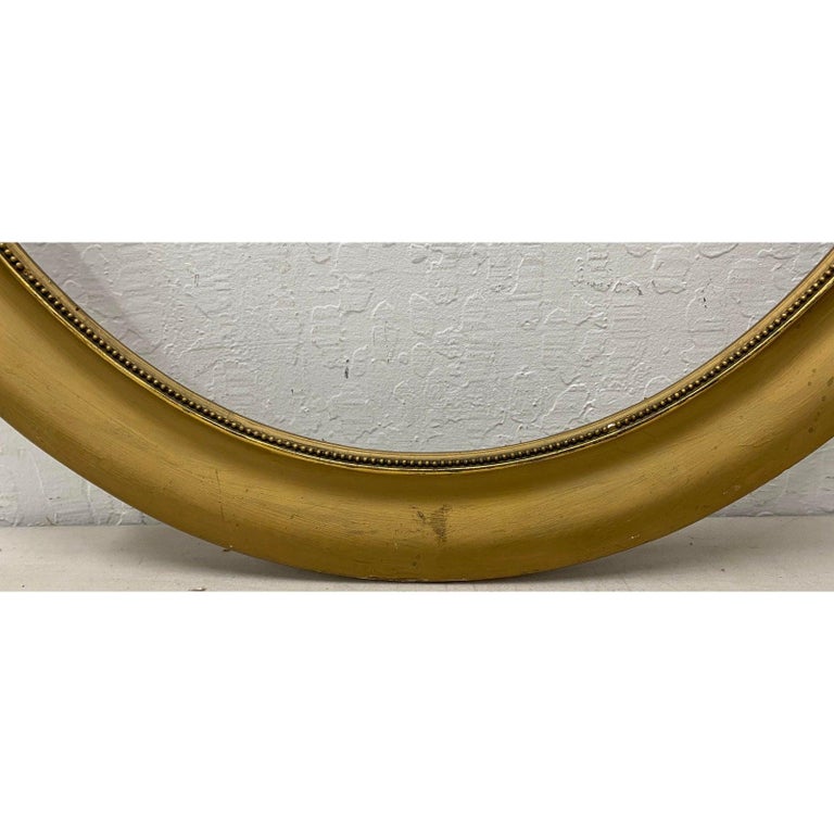 gold oval frame large