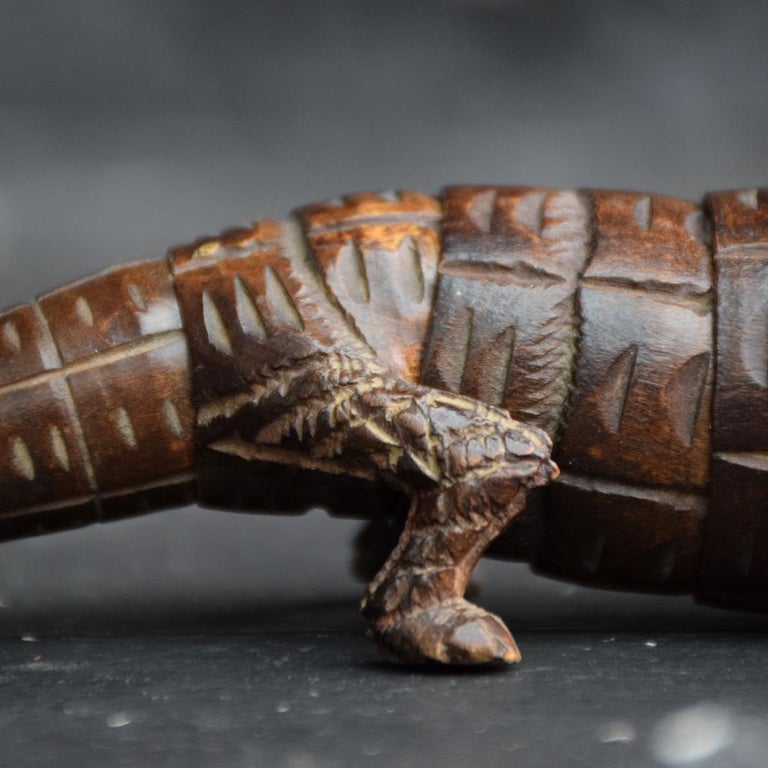 Early 20th Century Hand Carved Black Forest Wooden Articulated ...