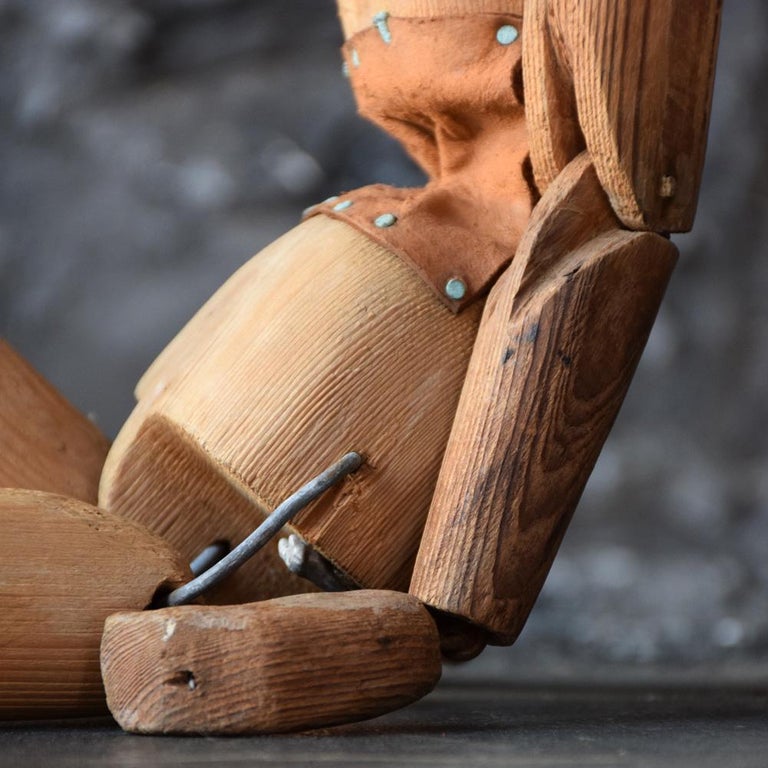 Early 20th Century Hand Carved Ghostly French Marionette Puppet at 1stDibs