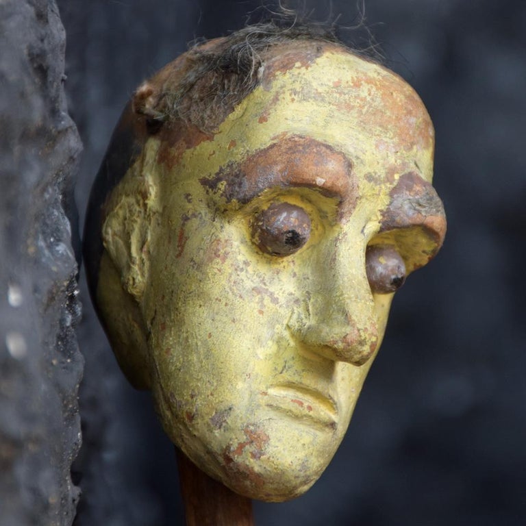 Early 20th Century Hand Carved Ghostly French Marionette Puppet at 1stDibs