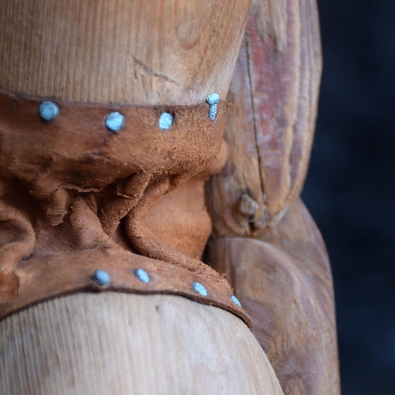 Early 20th Century Hand Carved Ghostly French Marionette Puppet at 1stDibs