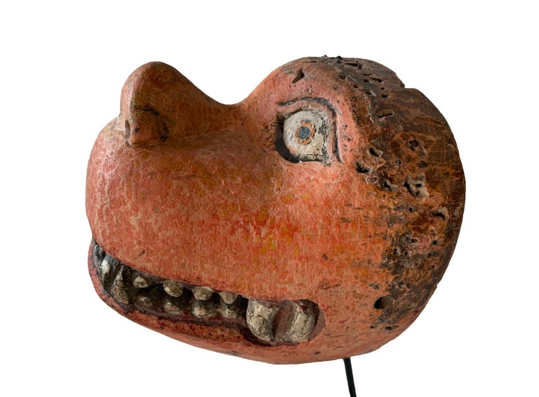 Early 20th Century Hand-Carved Wood Javanese ‘Wayang Topeng’ Mask ...