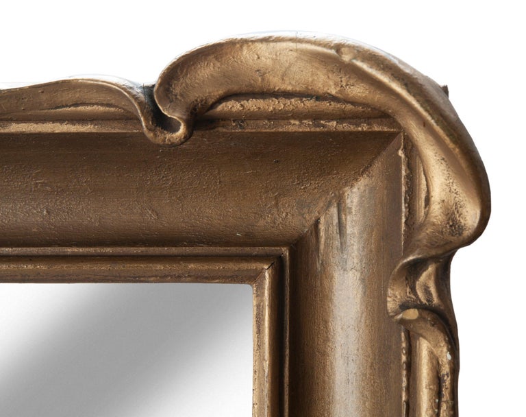 Early 20th Century Hand Formed Batwing Framed Mirror For Sale at 1stDibs