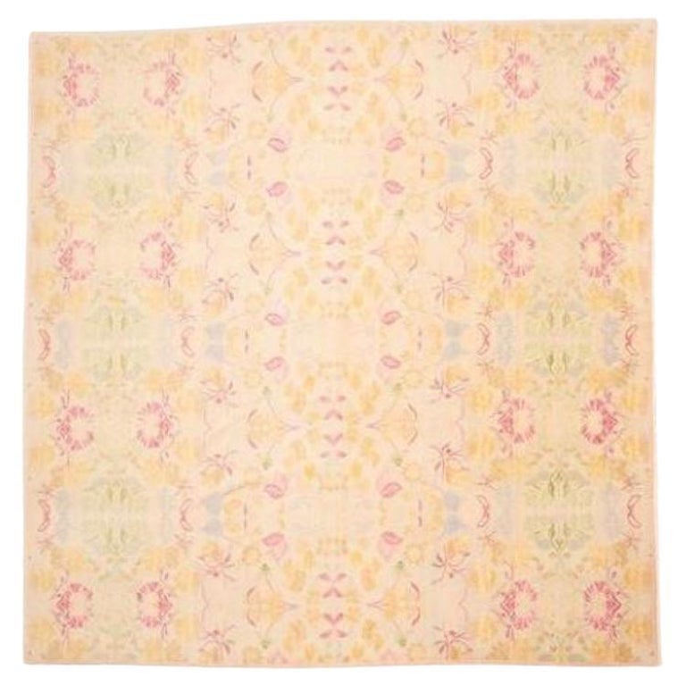 Early 20th Century Hand Knotted Pastel Wool Rug at 1stDibs