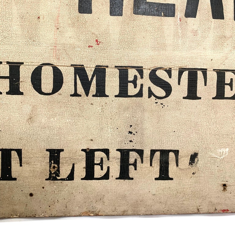 Early 20th Century Handmade Massachusetts Boarding House Advertising ...