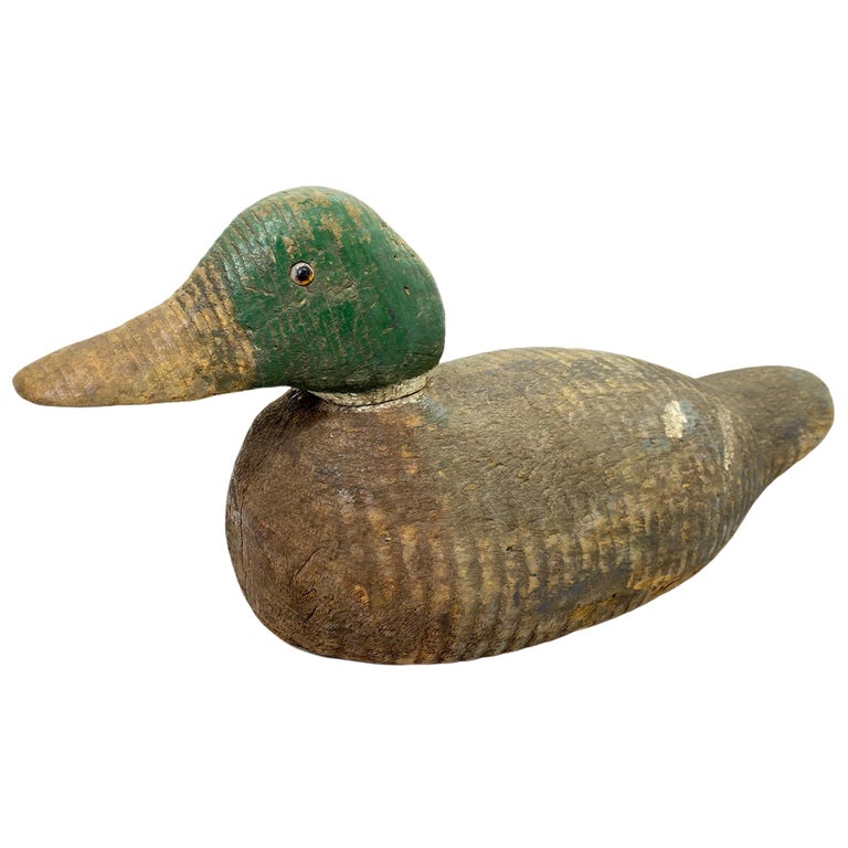 Early 20th Century Hand Painted Duck Decoy Antique:: German at 1stDibs