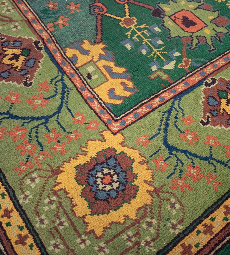 Early 20th Century Handwoven Donegal Rug Handwoven in Ireland For Sale ...