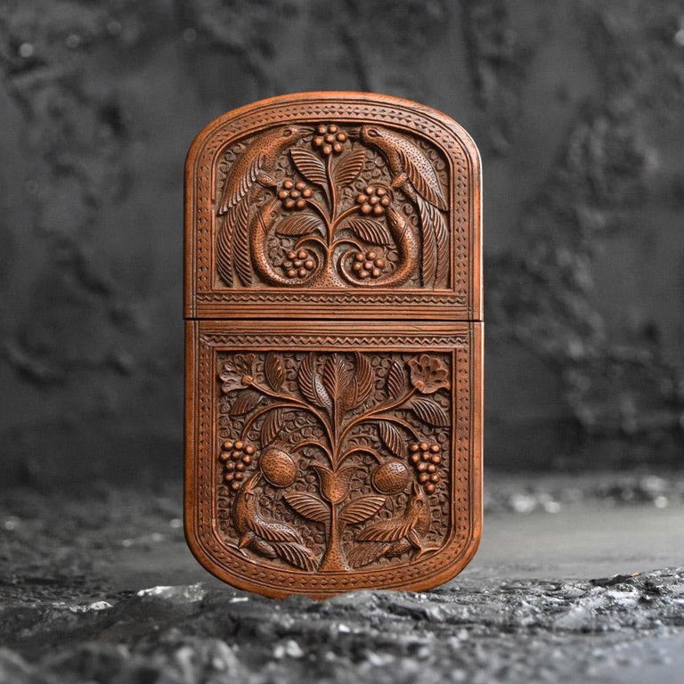 Early 20th Century Indian Carved Cigar Box at 1stDibs