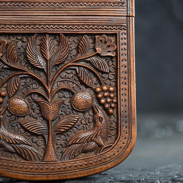 Early 20th Century Indian Carved Cigar Box at 1stDibs