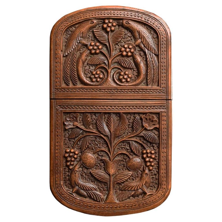 Early 20th Century Indian Carved Cigar Box at 1stDibs