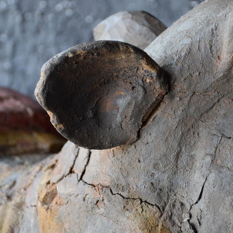 Early 20th Century Indian God Carnival Figure of Mooshika Hand Carved ...