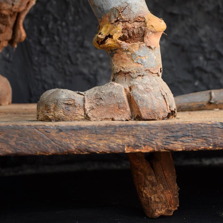 Early 20th Century Indian God Carnival Figure of Mooshika Hand Carved ...