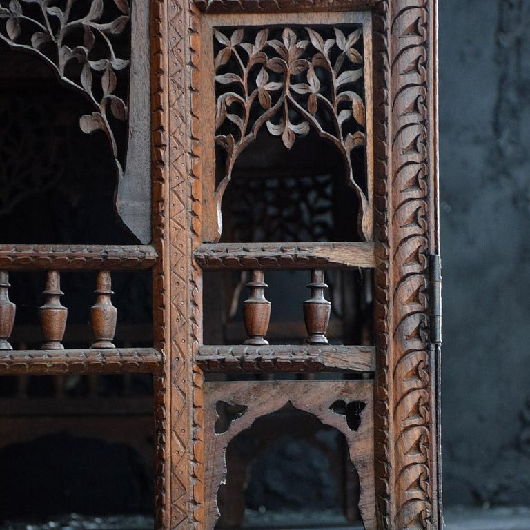 Early 20th Century Indian Square Hand Carved Occasional Table For Sale ...