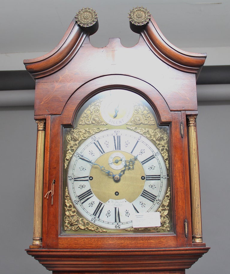 Early 20th Century Inlaid Mahogany Longcase Clock at 1stDibs | 234.95 ...