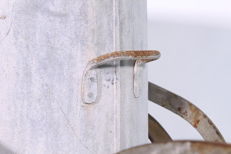 Early 20th Century Iron and Zinc French Water Barrow at 1stDibs