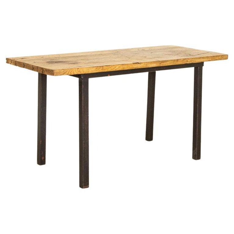 Early 20th Century Iron Base Work Table For Sale at 1stDibs