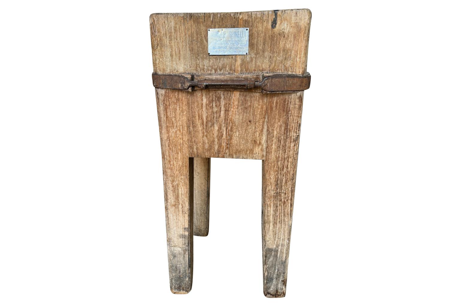 Early 20th Century Italian Billot - Chopping Block For Sale at 1stDibs