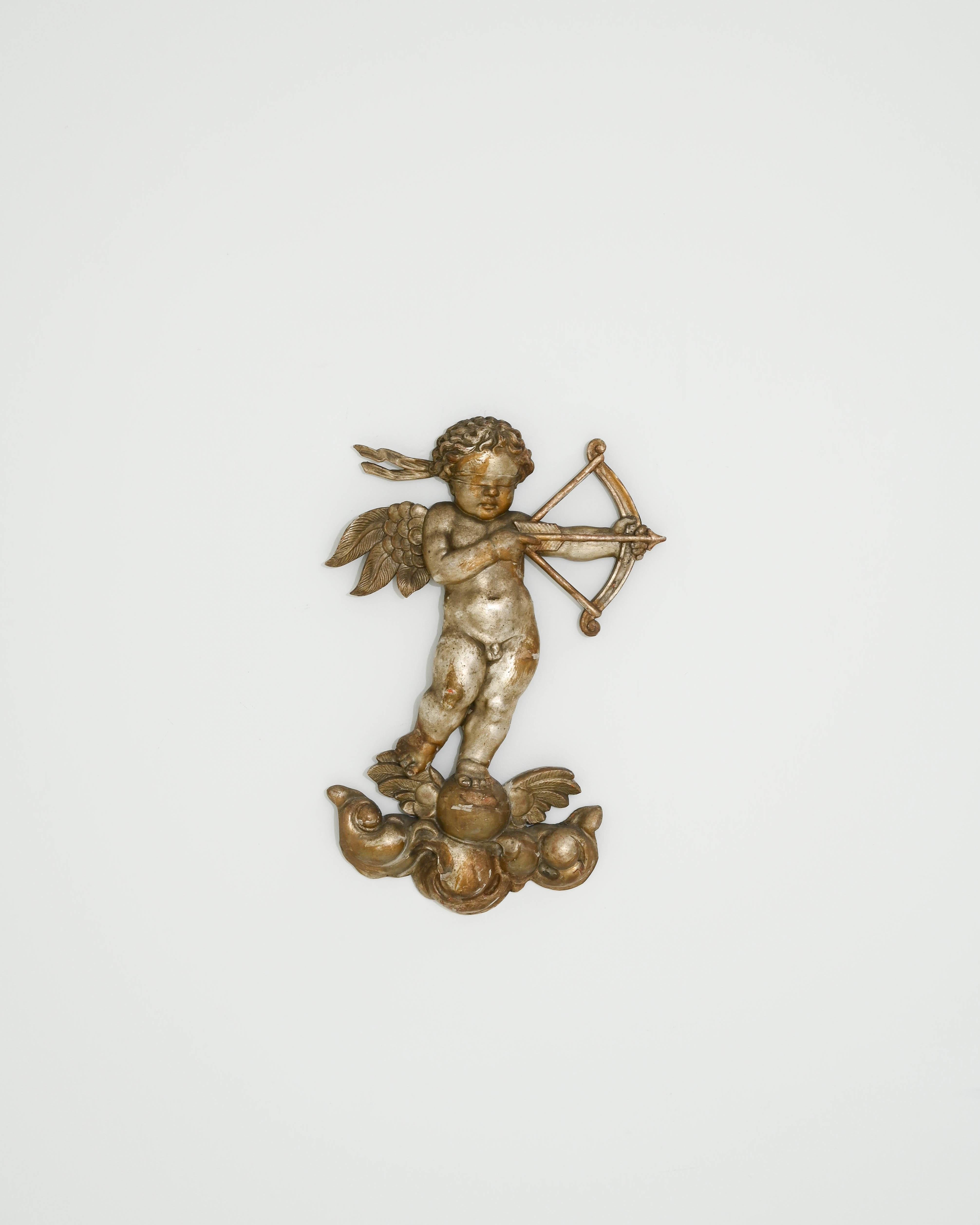 Early 20th Century Italian Cupid Wall Decoration For Sale at 1stDibs