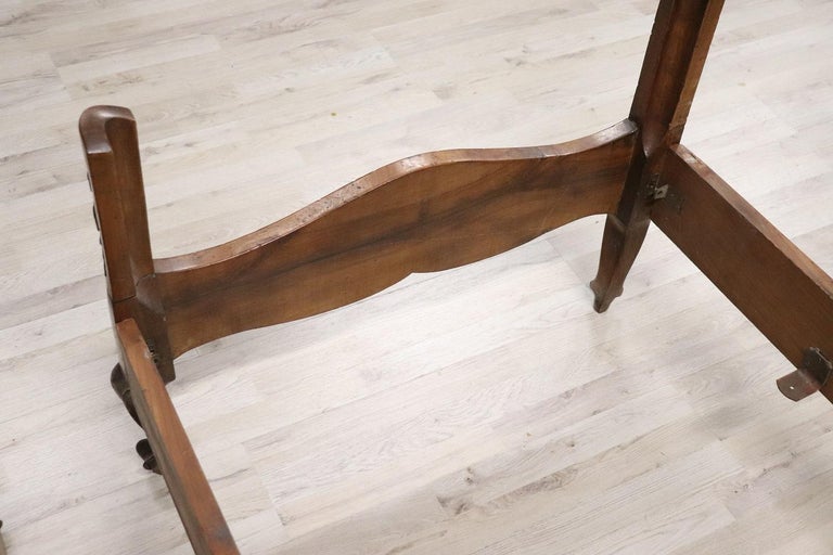 Early 20th Century Italian Louis XIV Style Carved Walnut Pair of Single ...