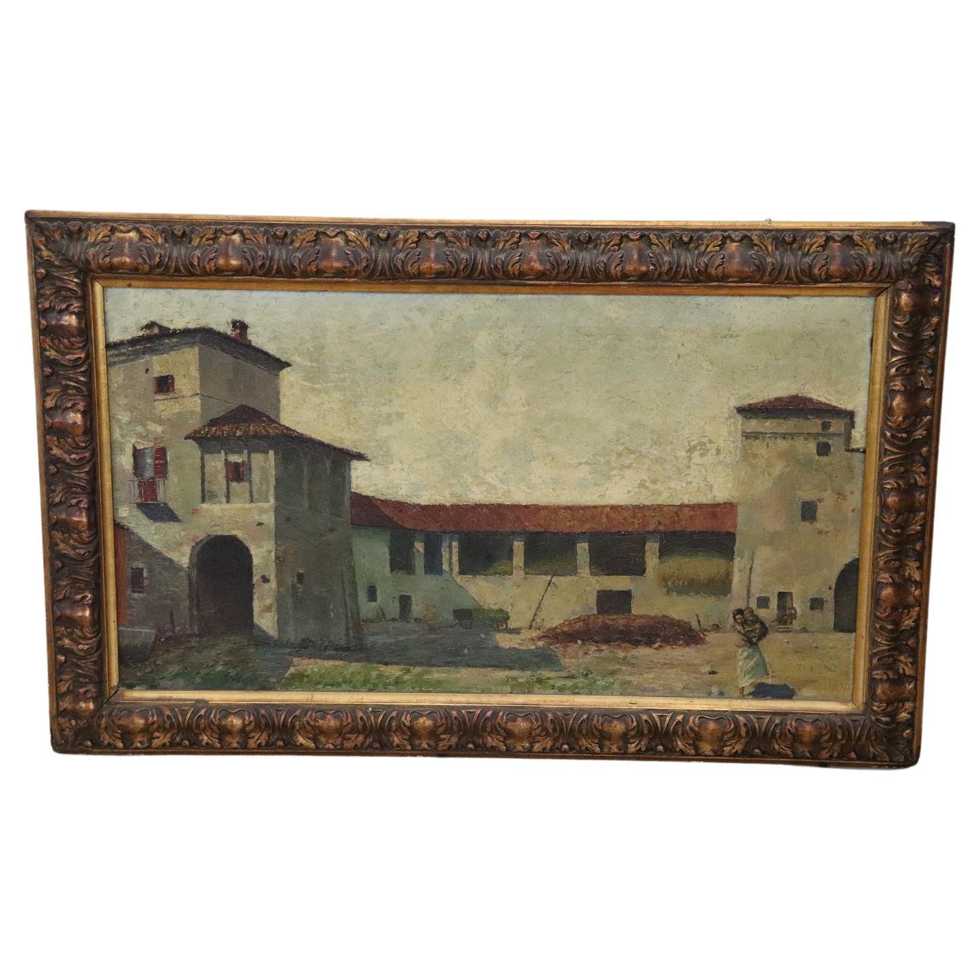 Early 20th Century Oil Painting of a Mill For Sale at 1stDibs