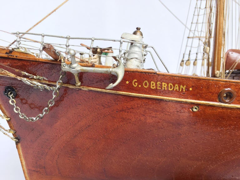 Early 20th Century Italian Ship Brigantine Pole Schooner Model at ...