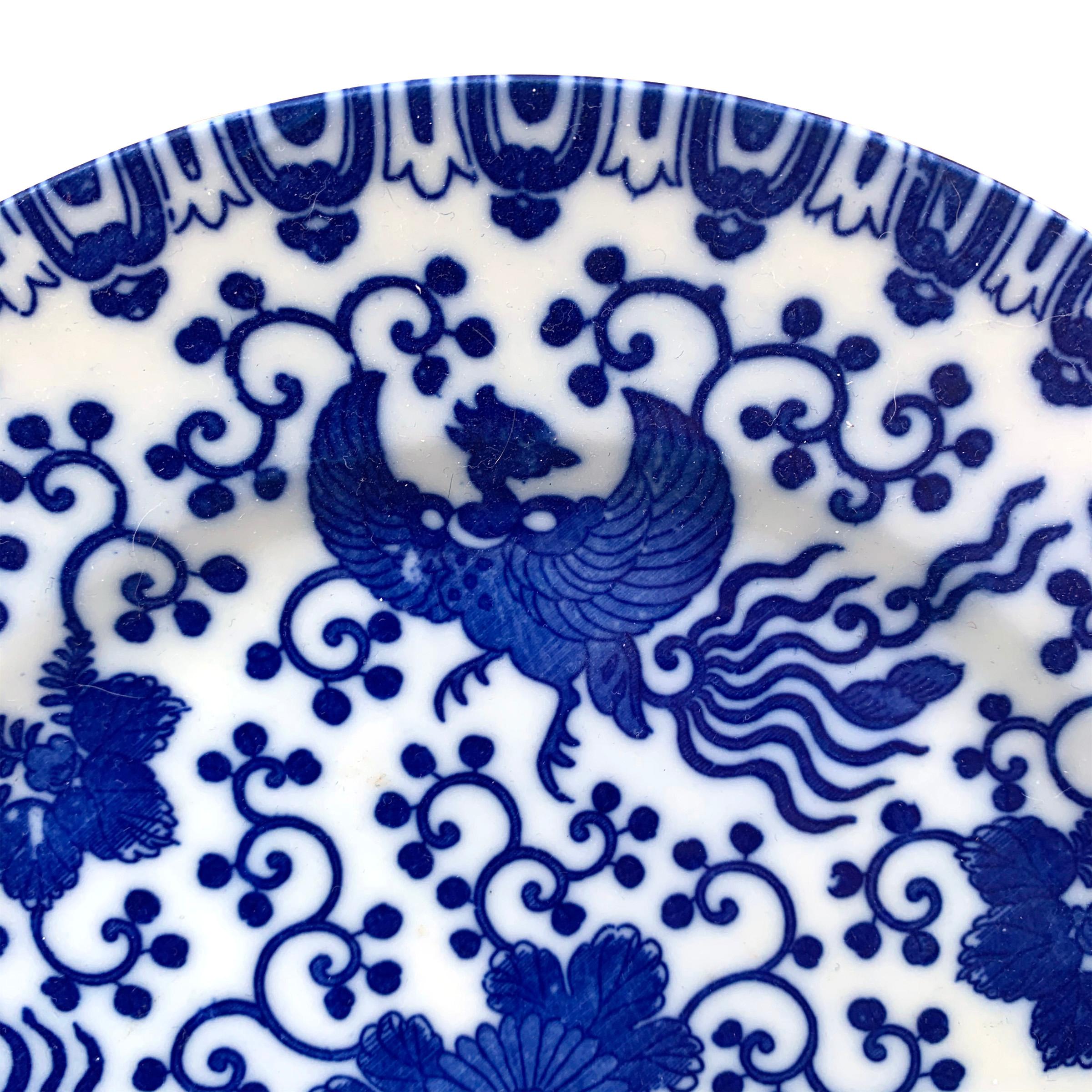Early 20th Century Japanese Blue and White Plate For Sale at 1stDibs ...