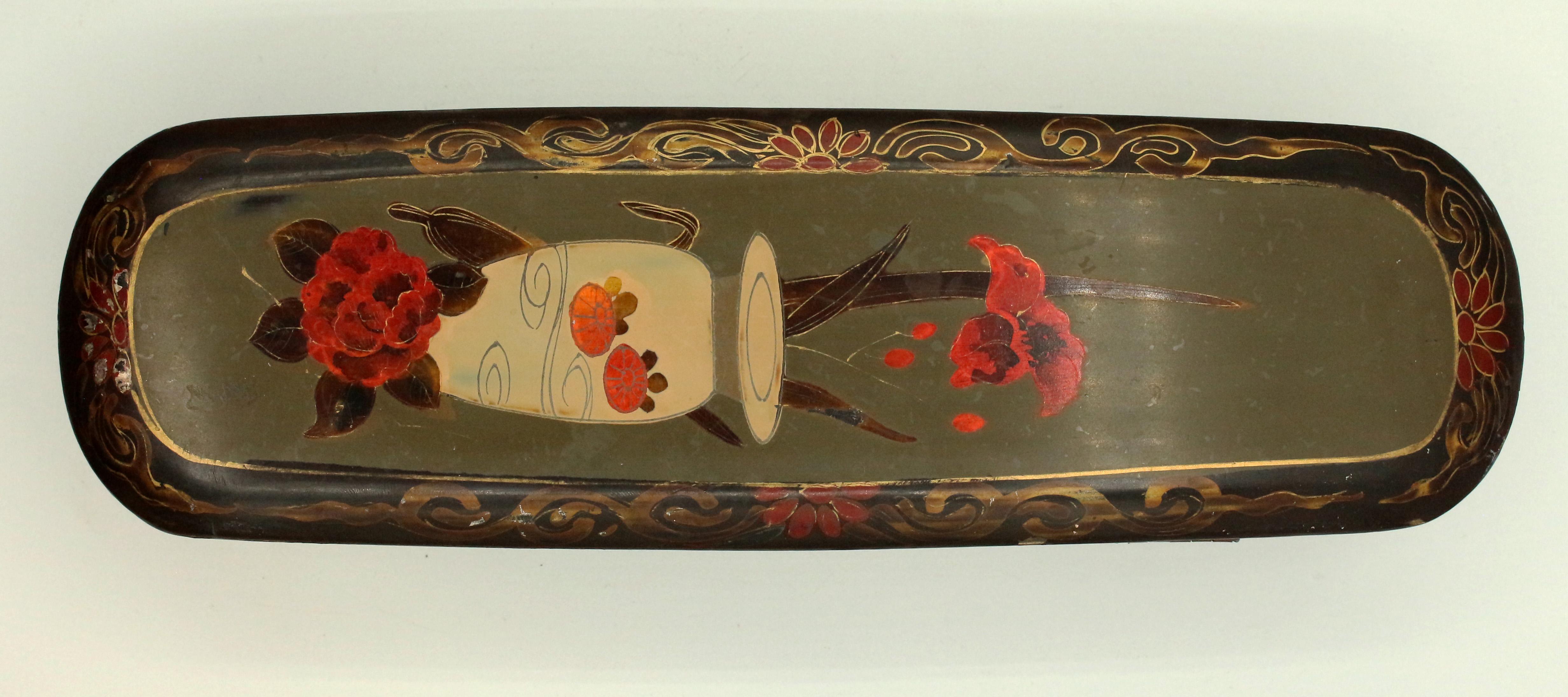 Early 20th Century Japanese Calligraphy Box at 1stDibs