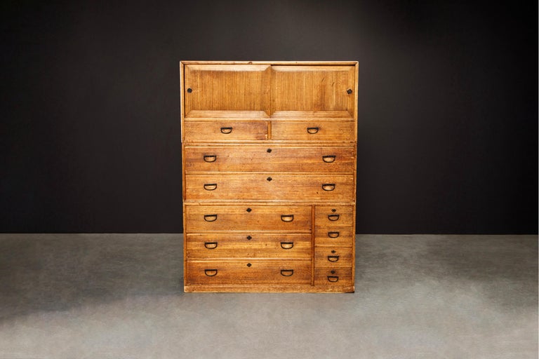 Early 20th Century Japanese Tansu Attributed Cabinet at 1stDibs | tansu ...