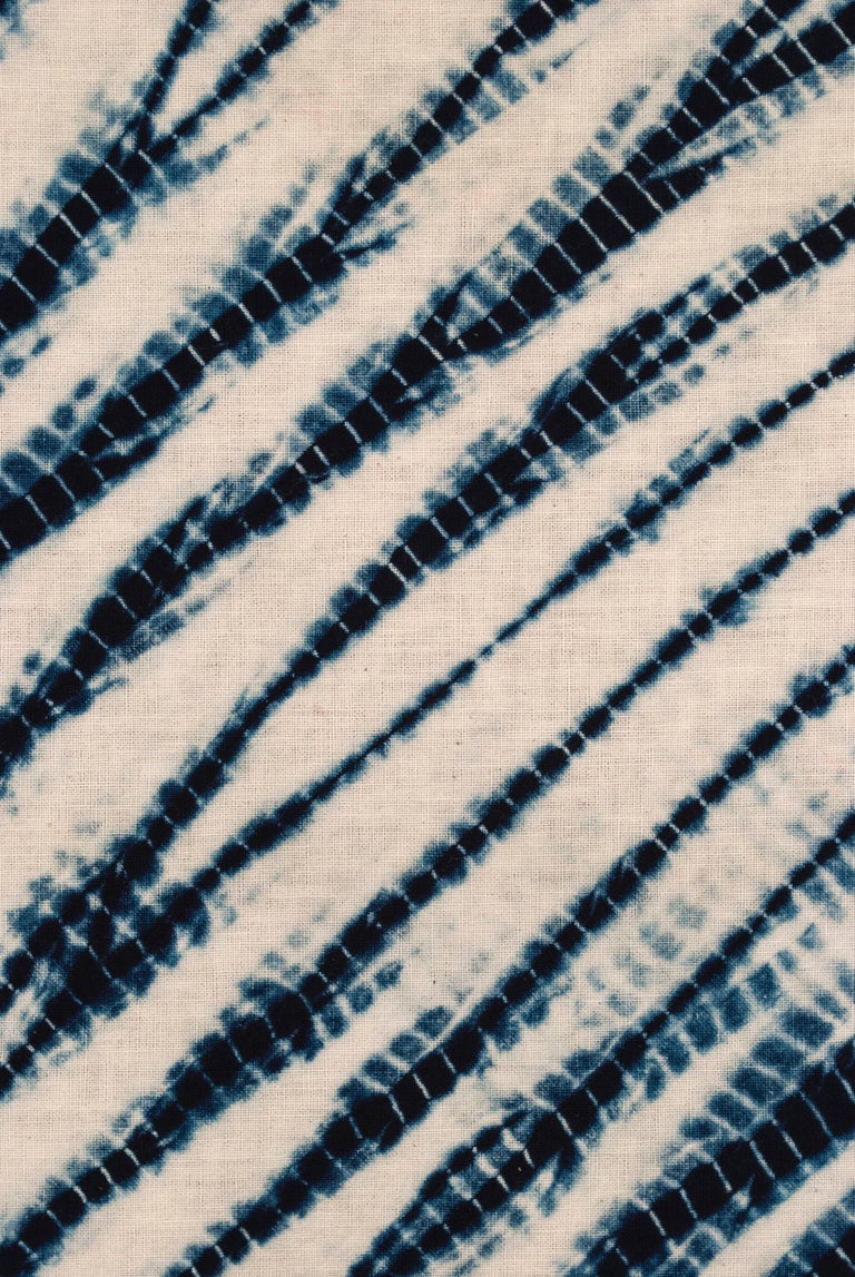 Early 20th Century Japanese Two-Panel Shape-Resist Dyed Textile ...